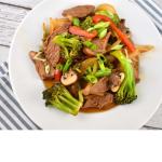 Beef & Vegetable Stir Fry and Cauliflower Fried Rice - Dat Keto Lady
